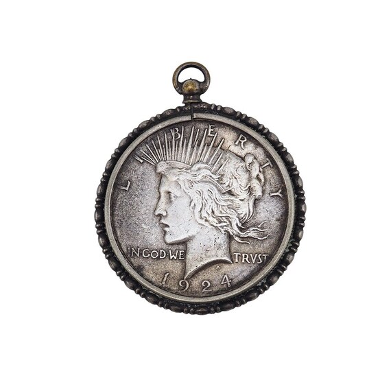 Liberty Coin, 1924 Coin, Coin Pendant, Antique Coin, … - Gem