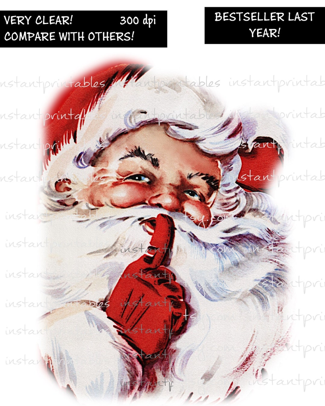 Santa PNG Christmas PNG for Sublimation Clipart No Background ...