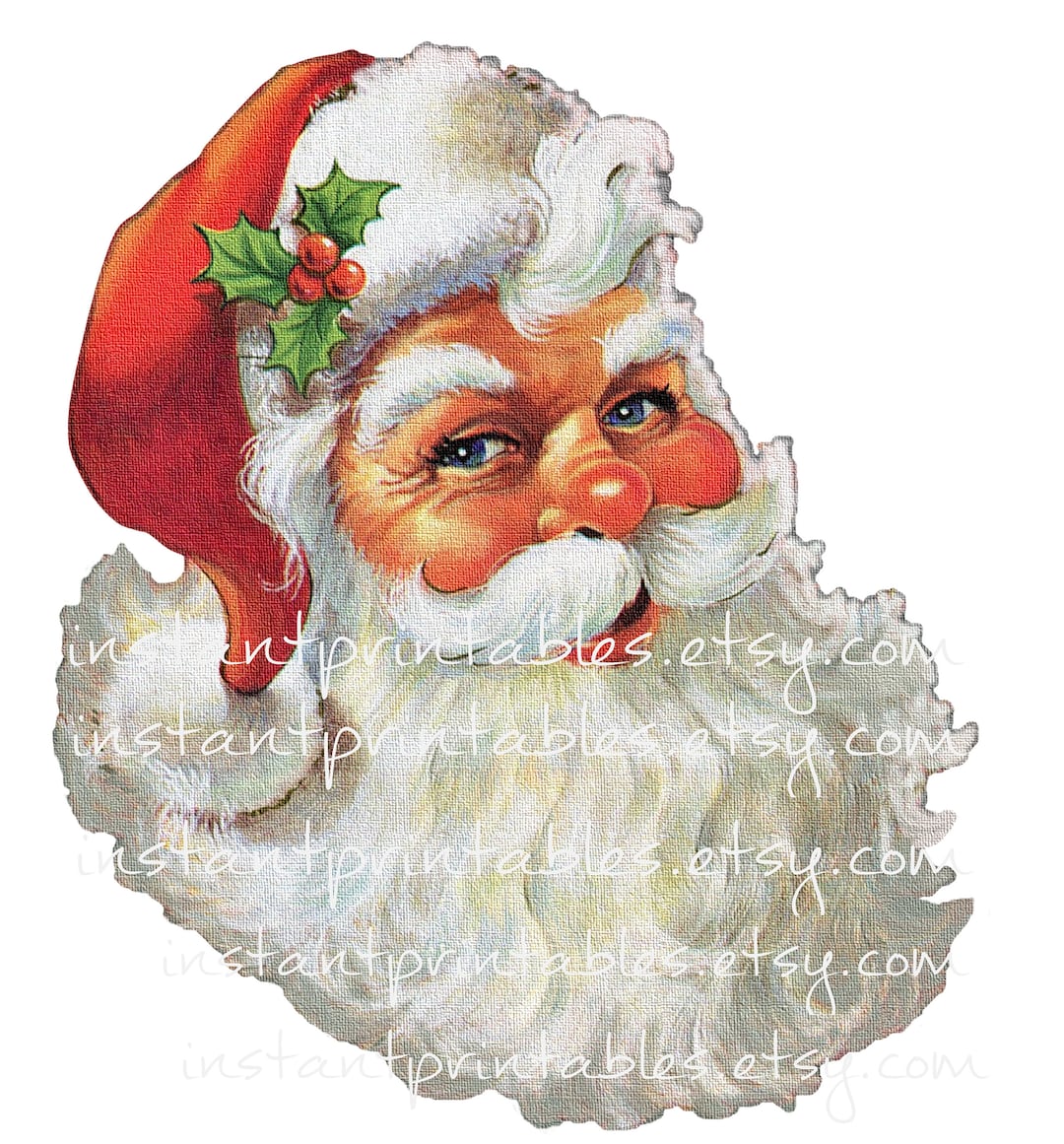 Santa PNG Christmas PNG for Sublimation Commercial Clipart No ...