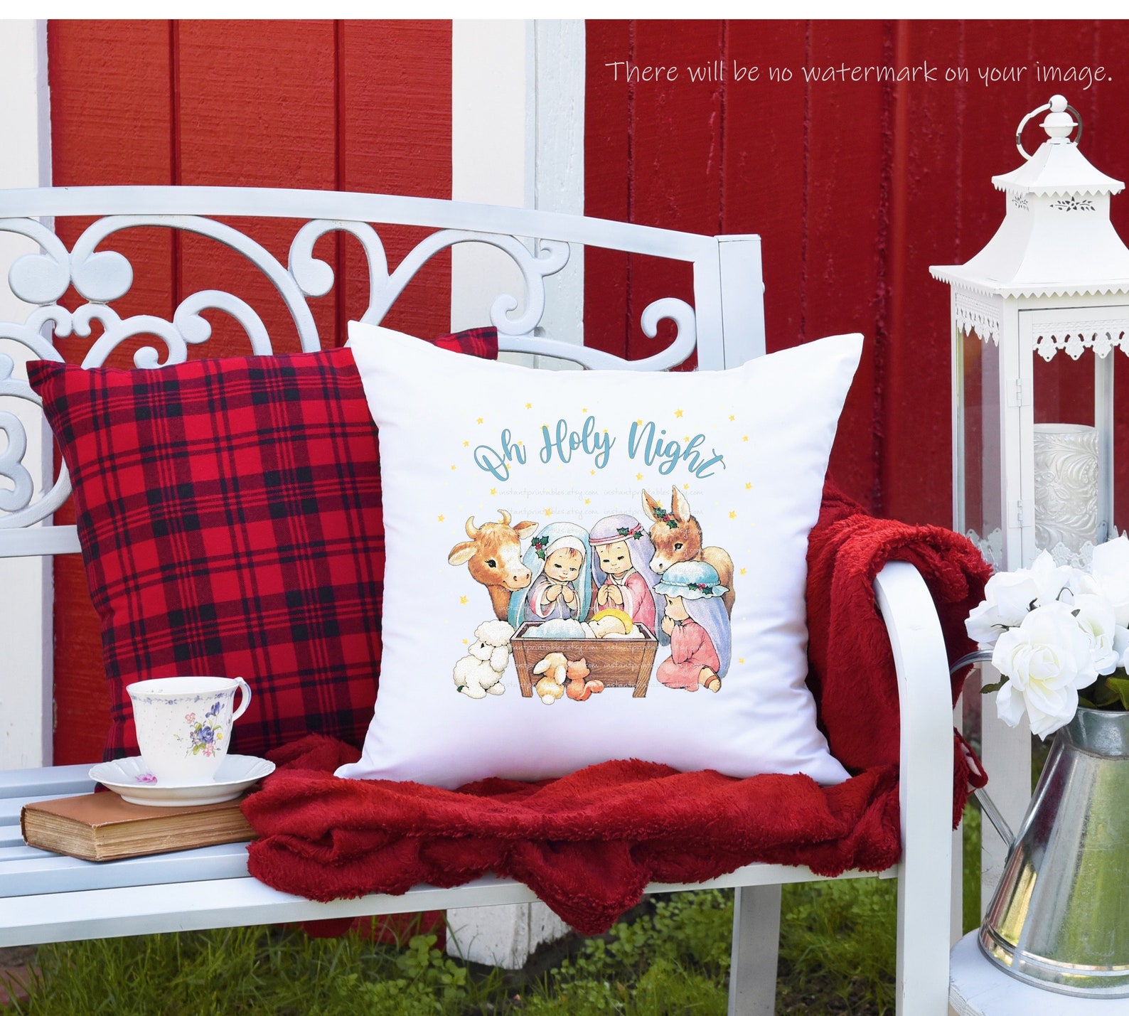 Manger Scene PNG Sublimation Nativity Jesus Mary Stable | Etsy