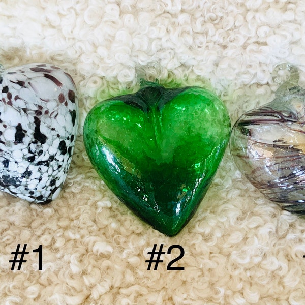 Mexican Glass Hearts - Etsy