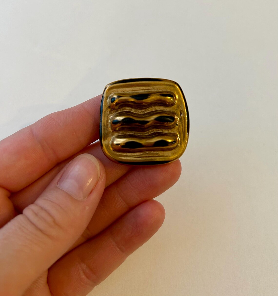 Vintage Glass Bimini Button With Backplate Inc Torch. - Etsy