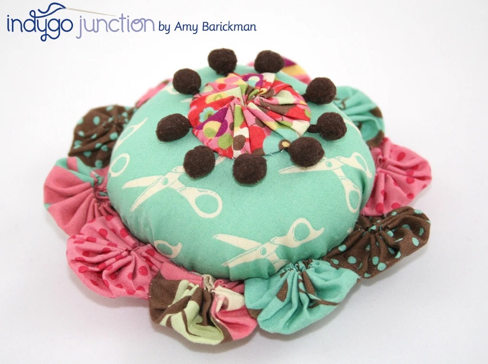 Yo-yo Pincushions Sewing Pattern Instructions Indygo Junction - Etsy