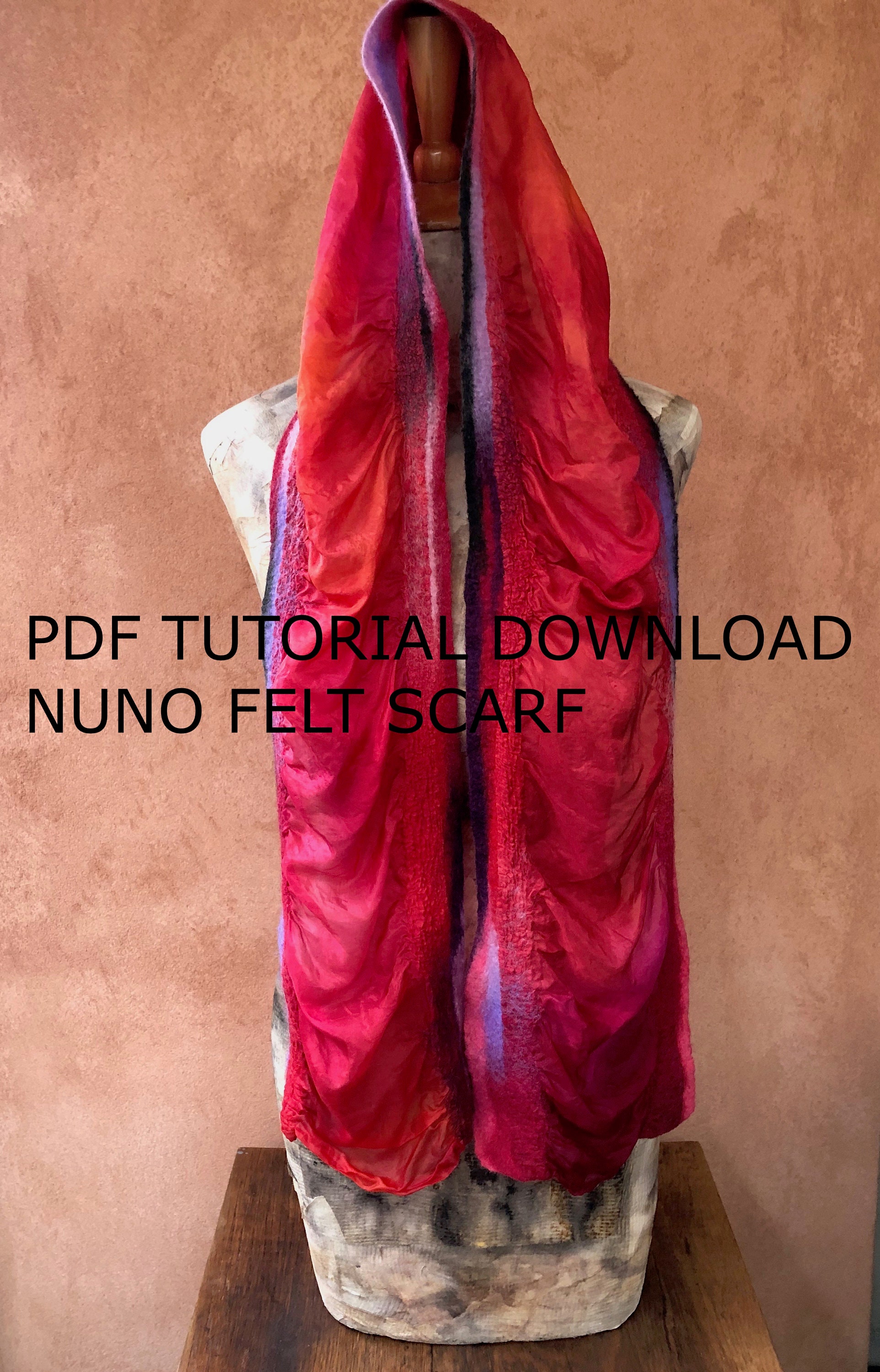 Wet Felting Nuno Felted Scarf Tutorial Digital PDF Download Suitable ...