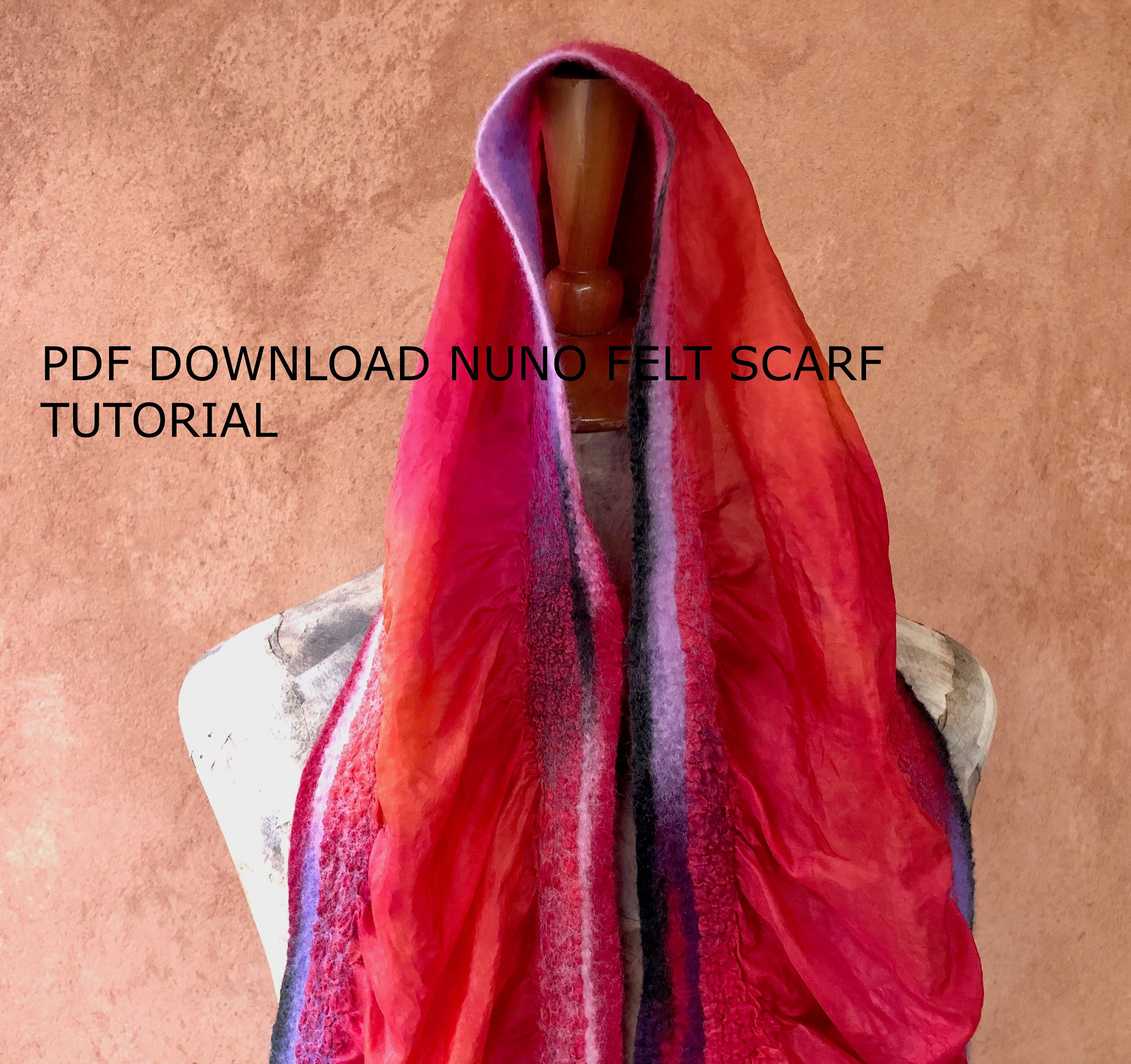 Wet Felting Nuno Felted Scarf Tutorial Digital PDF Download Suitable ...