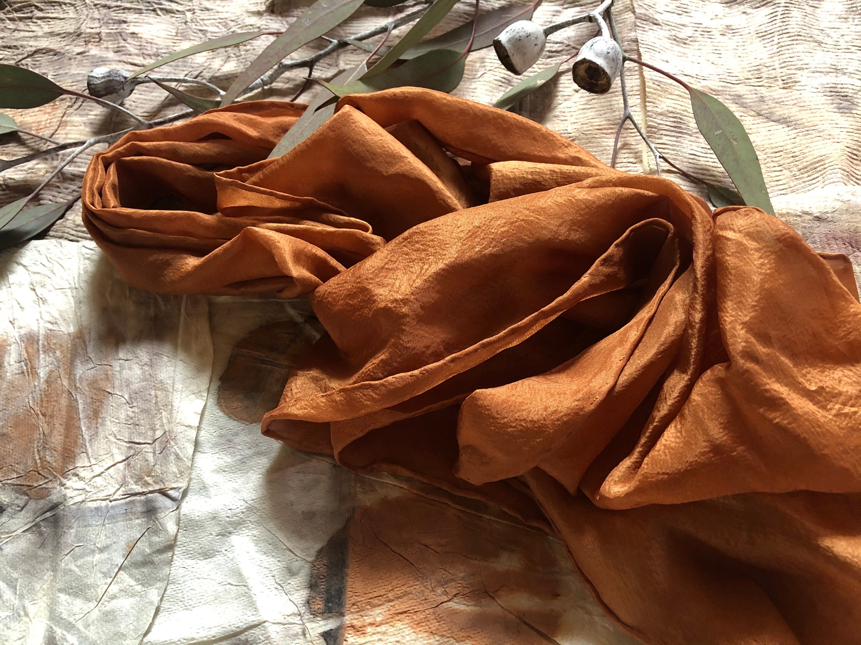 DIY Silk Scarf Kit Plant Dyed Scarf With Red Onion Skins Includes ...