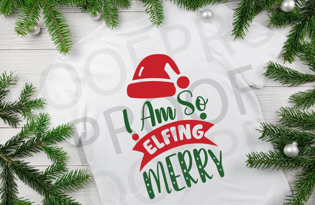 Elfing Merry SVG PNG Cut File Digital Download - Etsy