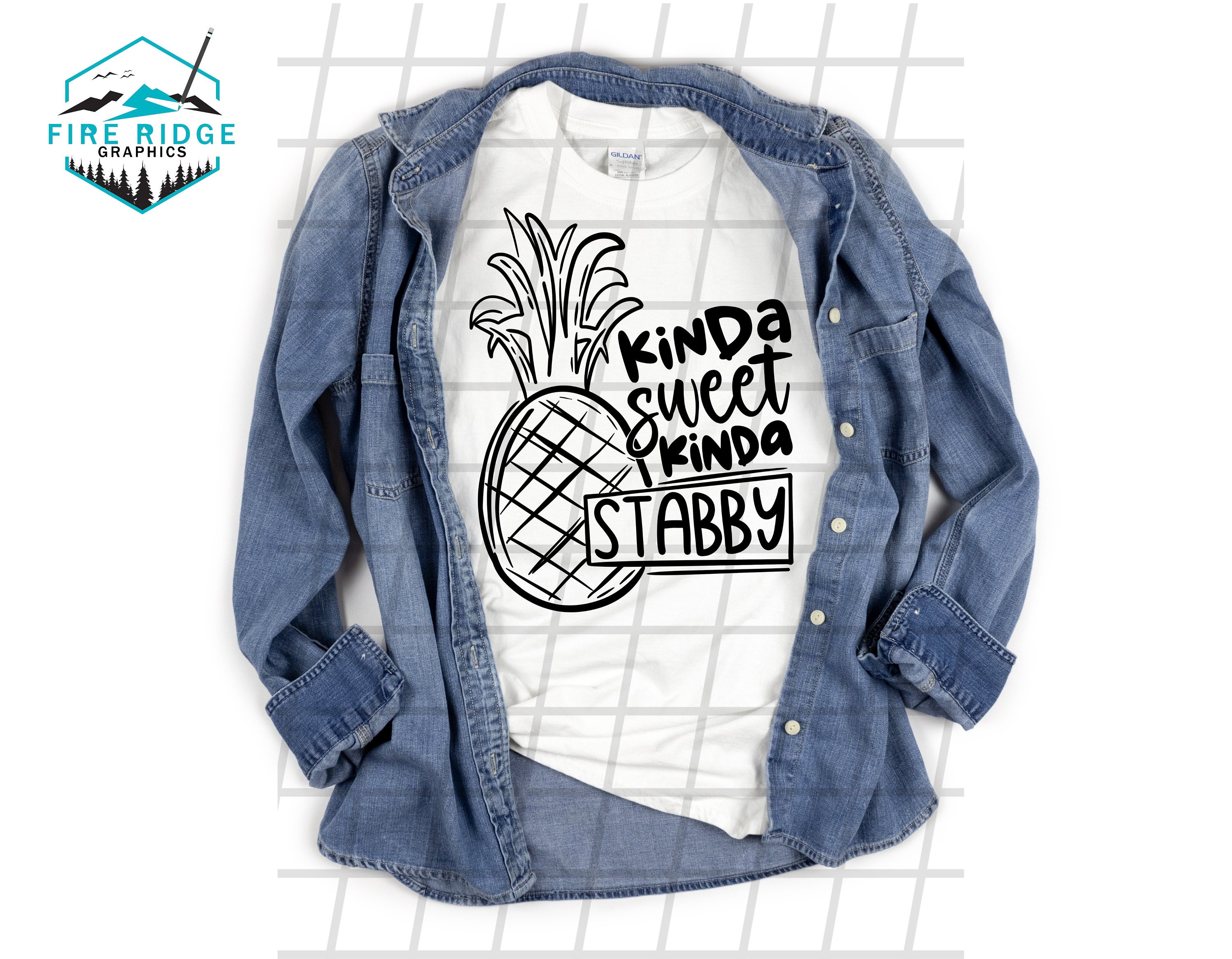 Kinda Cute Kinda Stabby Funny Tshirt SVG PNG Cut File - Etsy