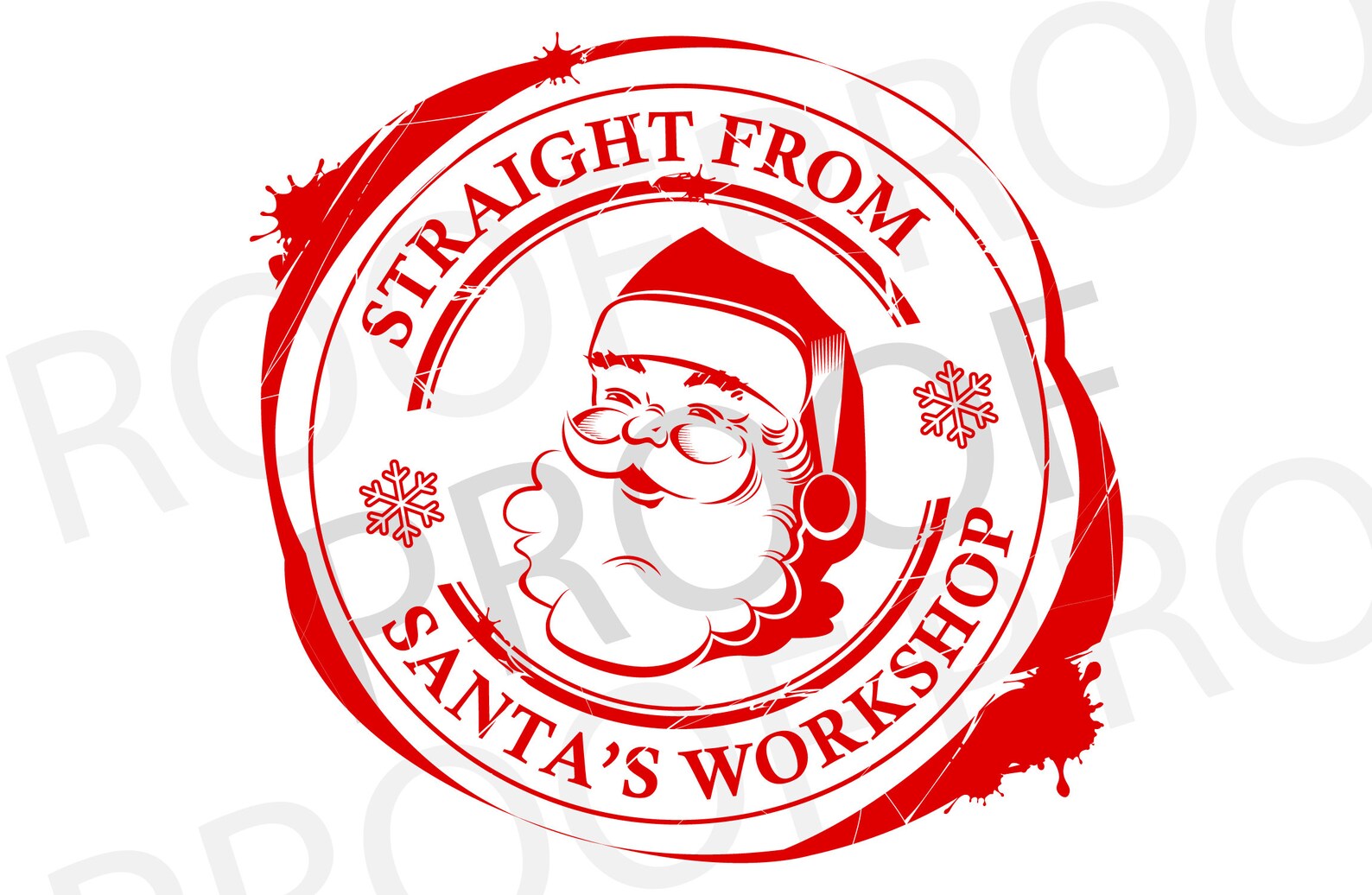 Santa Stamp SVG PNG Files Instant Digital Download - Etsy