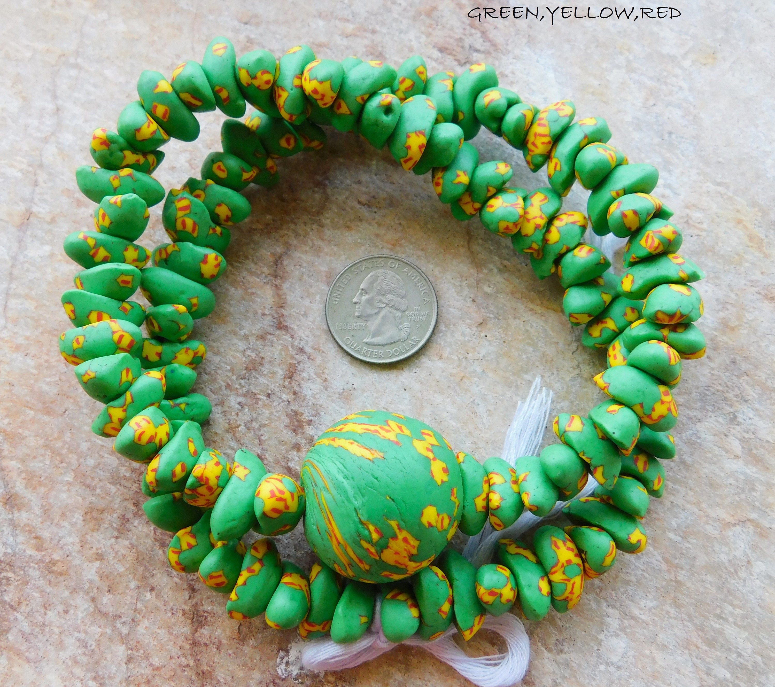 NEW Full String Fancy African Recycled Glass Bean Beads - Etsy