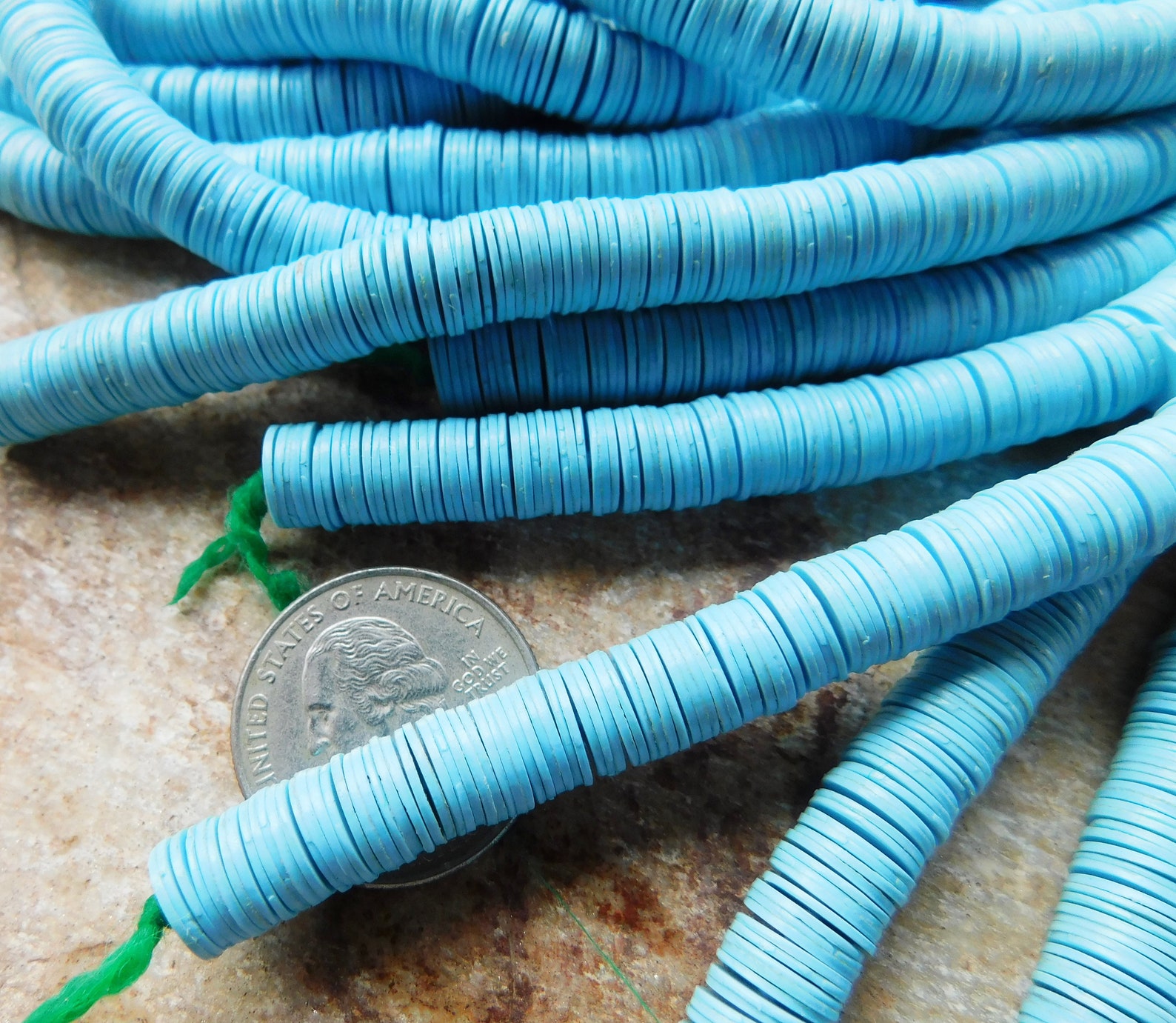 8 Mm New Light Blue African Vinyl Disc Beads Vulcanite Disc - Etsy