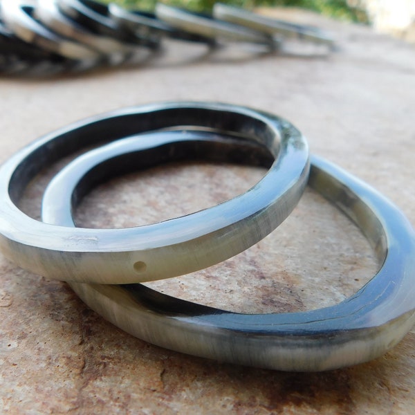 Cow Horn Hoops - Etsy