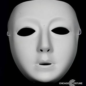 Blank Female Mask White | Etsy