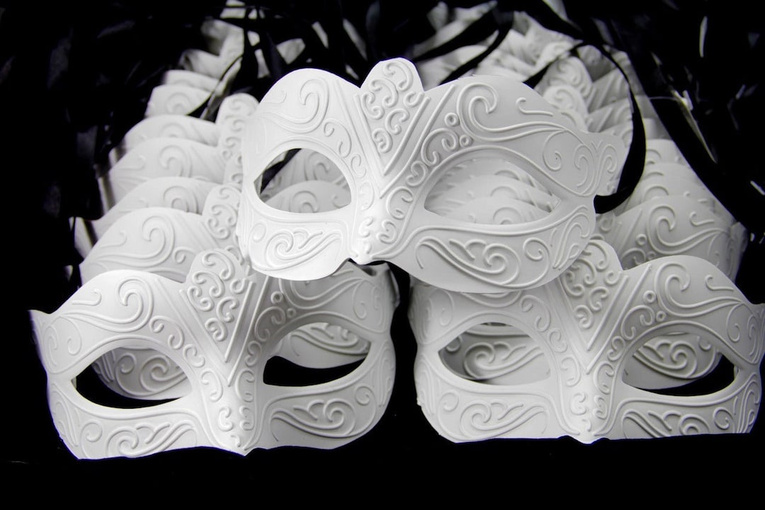 Paintable Masquerade Party Masks 24pcs Box Set - Etsy