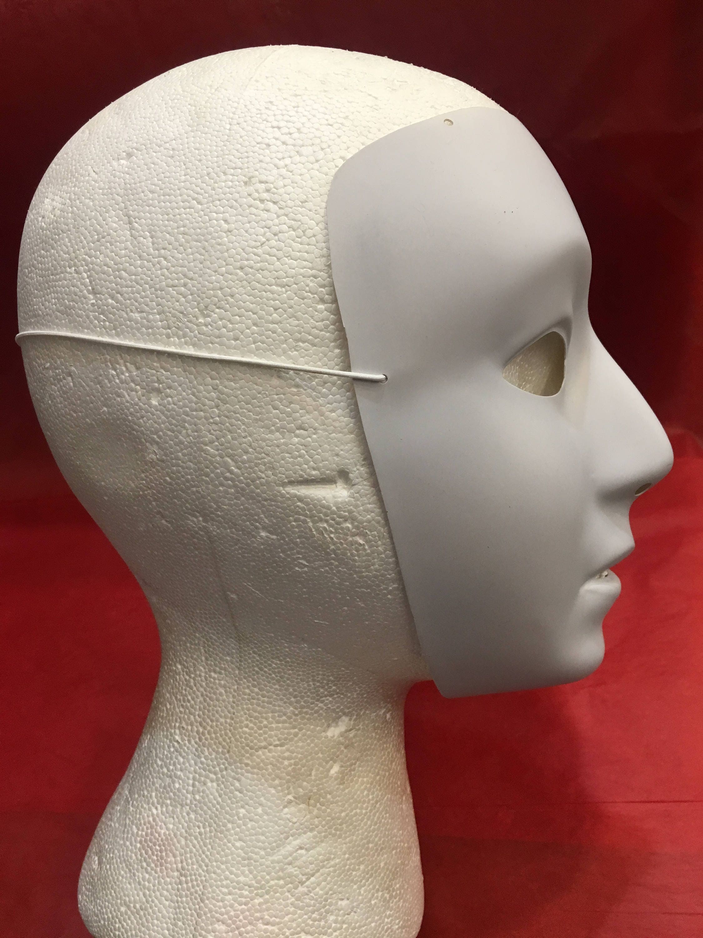 Blank Female Mask White | Etsy