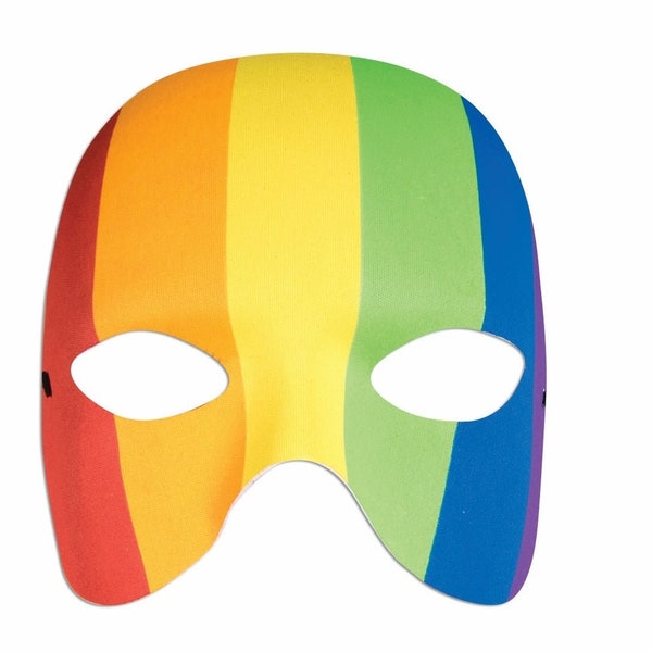 Rainbow Mask - Etsy