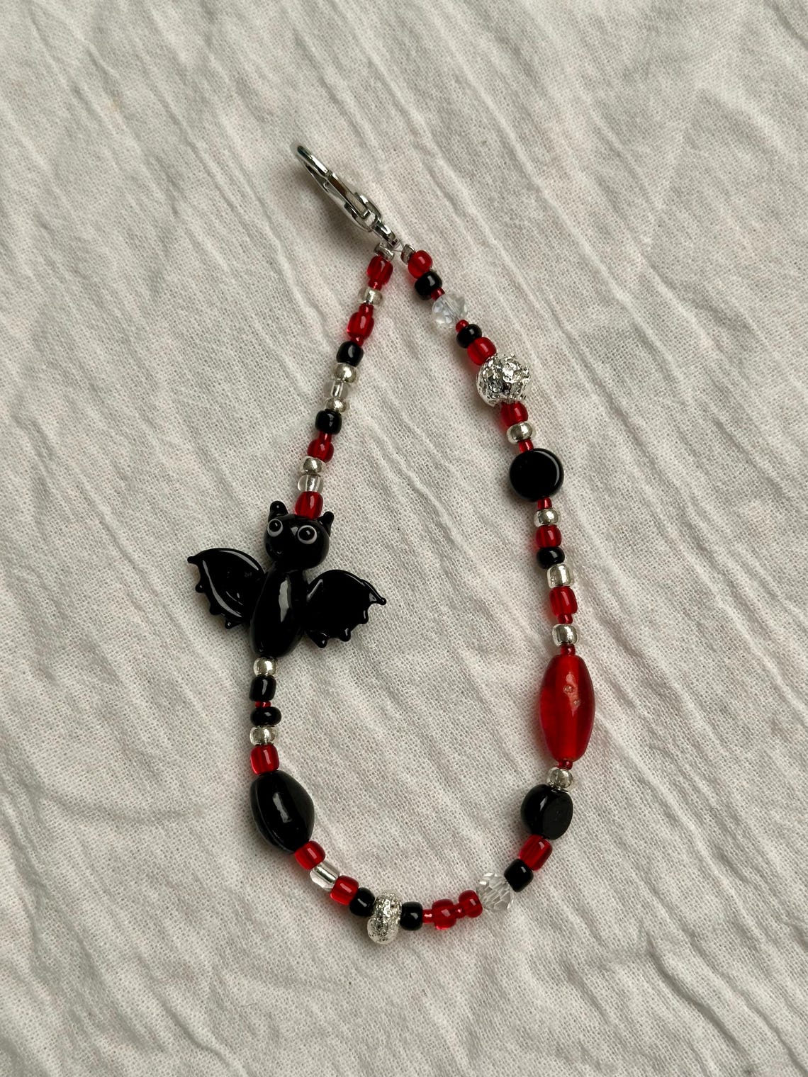 Bats Medium Mixed Bag Charm- Unique Handmade One-of-a-kind Bag Charm ...