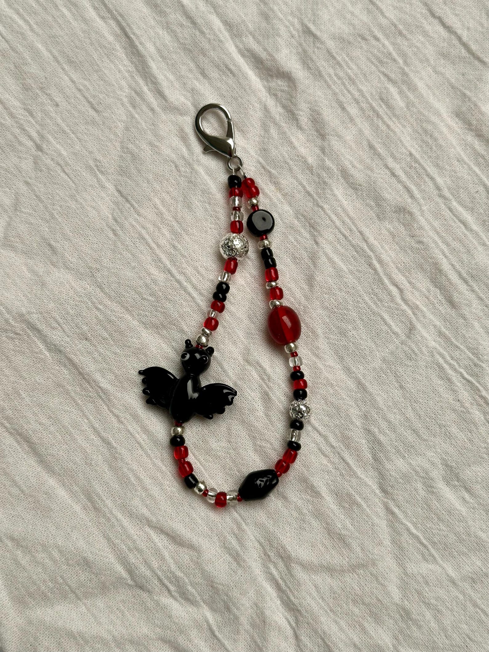 Bats Medium Mixed Bag Charm- Unique Handmade One-of-a-kind Bag Charm ...