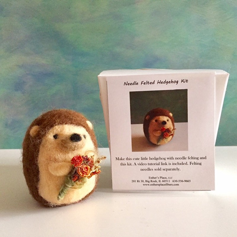 Hedgehogs Felting Kits - Etsy
