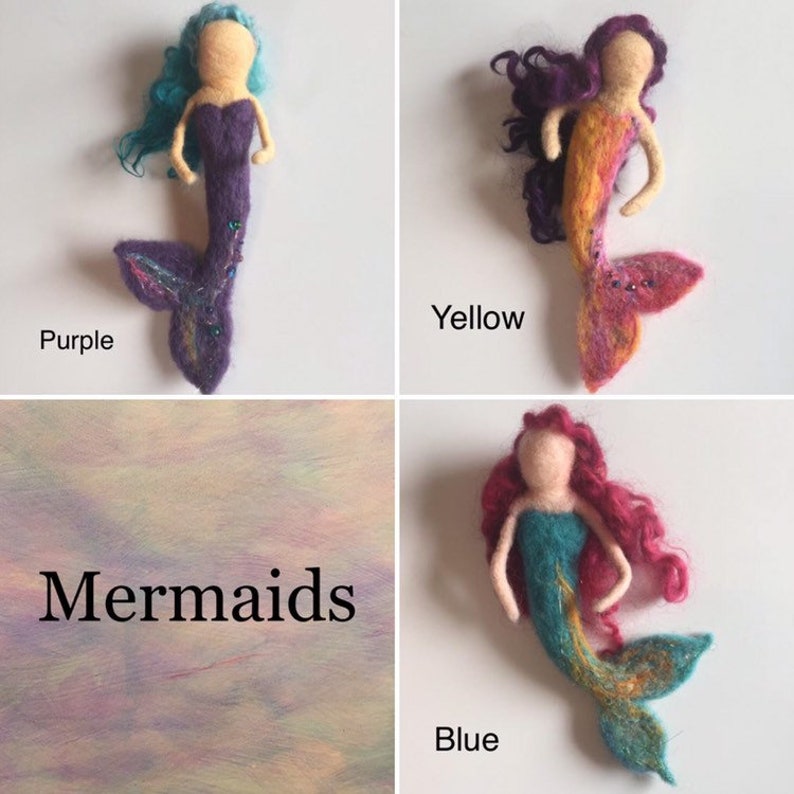 Kit: Needle Felted Mermaid - Etsy