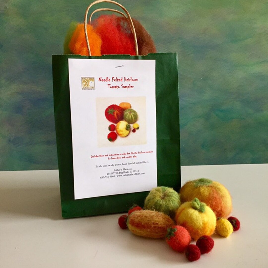 Kit: Needle Felted Heirloom Tomato - Etsy