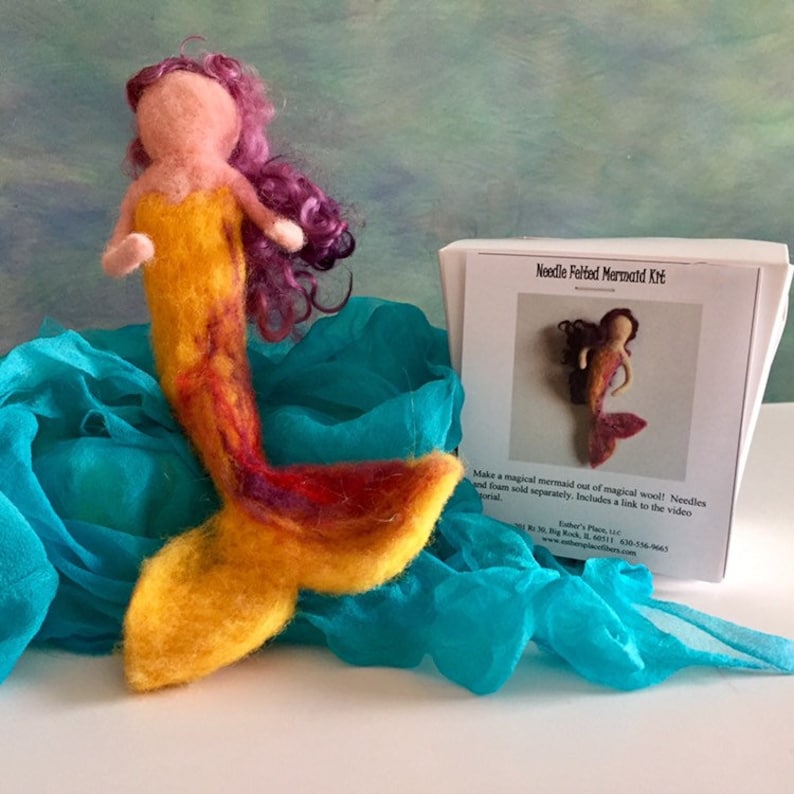 Kit: Needle Felted Mermaid - Etsy