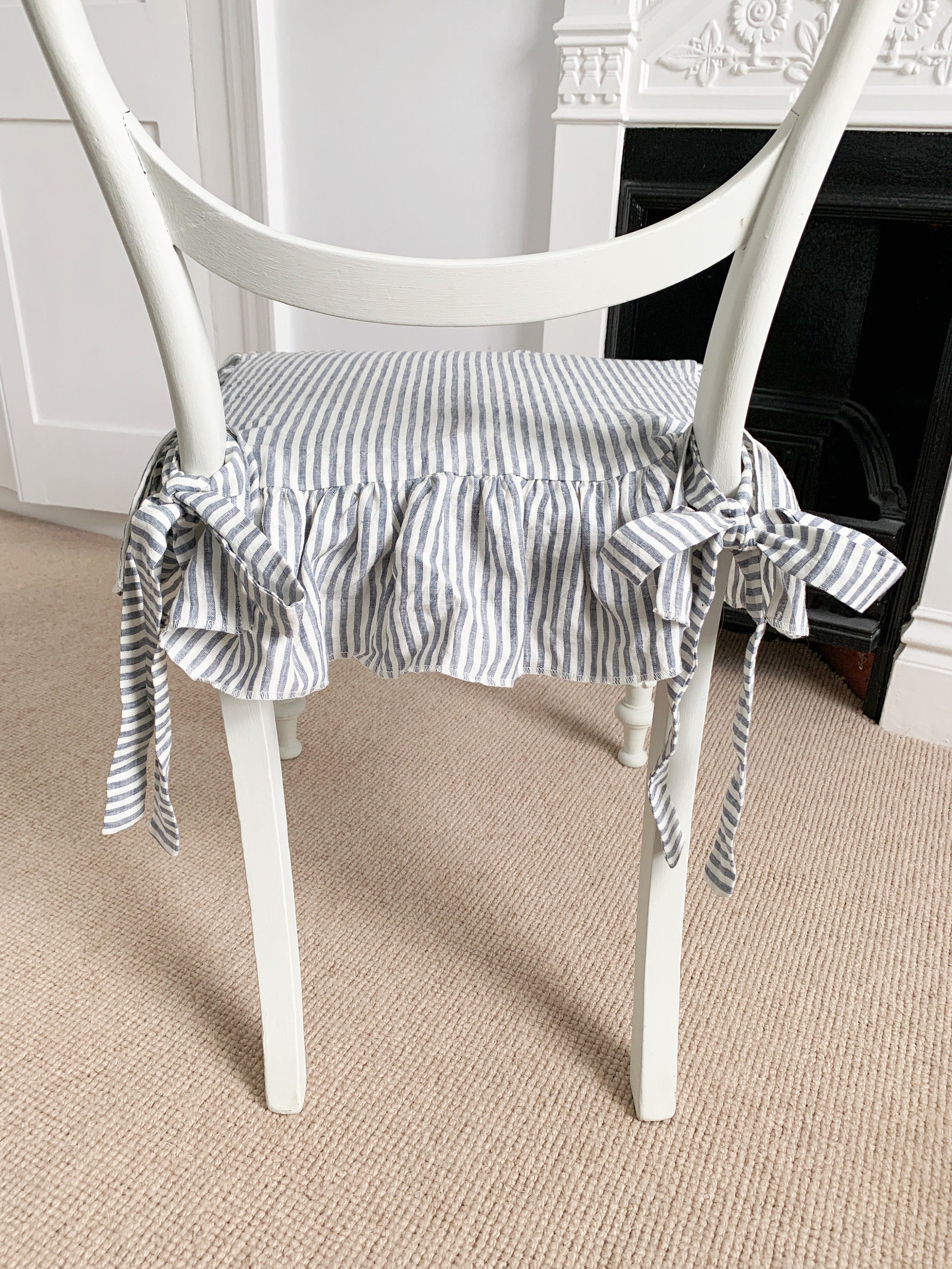 Chair Covers Linen Chair Seat Cover Slipcover Large or | Etsy