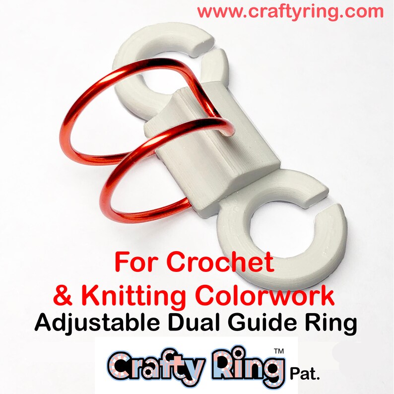 Best Gift the Crafty Ring for Crocheting/ Norwegian Two Color - Etsy