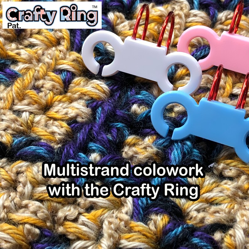 Best Gift the Crafty Ring for Crocheting/ Norwegian Two Color - Etsy