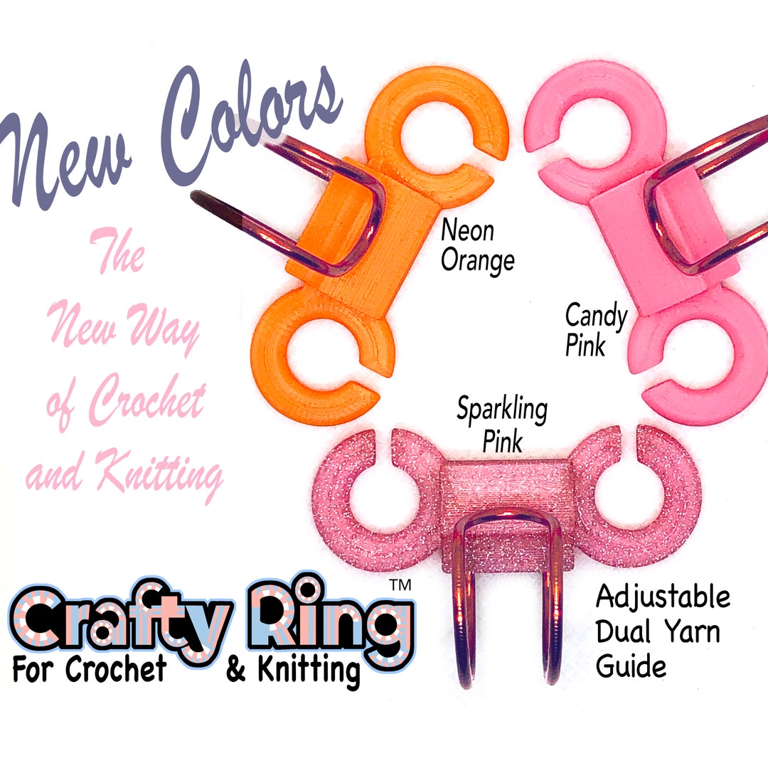 Best Gift the Crafty Ring for Crocheting/ Norwegian Two Color Knitting / C2C / Mochila ...
