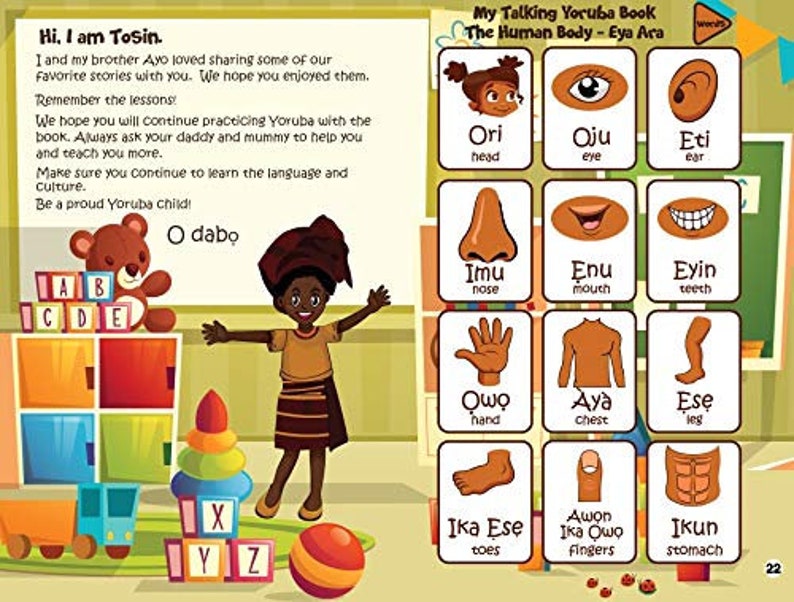 My Talking Yoruba Book | Yoruba Children's Book | Yoruba Book for ...