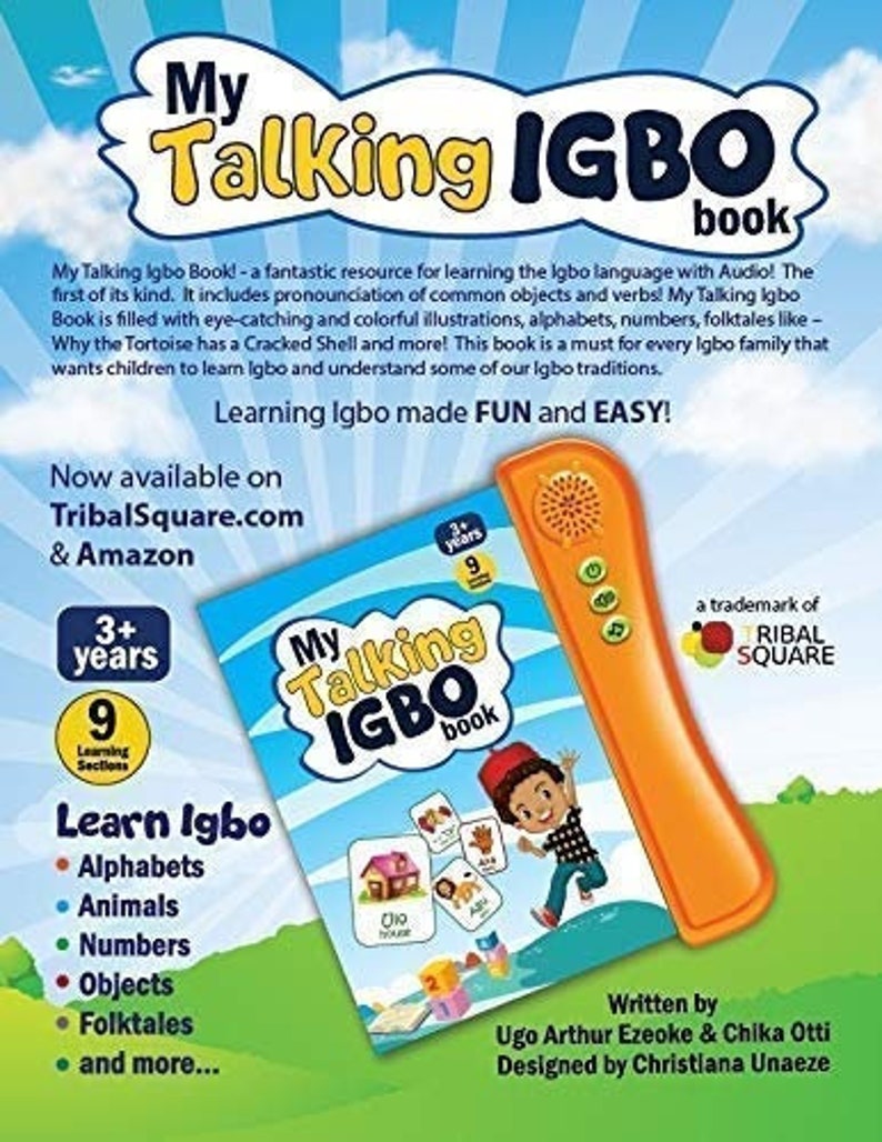 My Talking Igbo Book: Igbo Language Learning Toy - Etsy