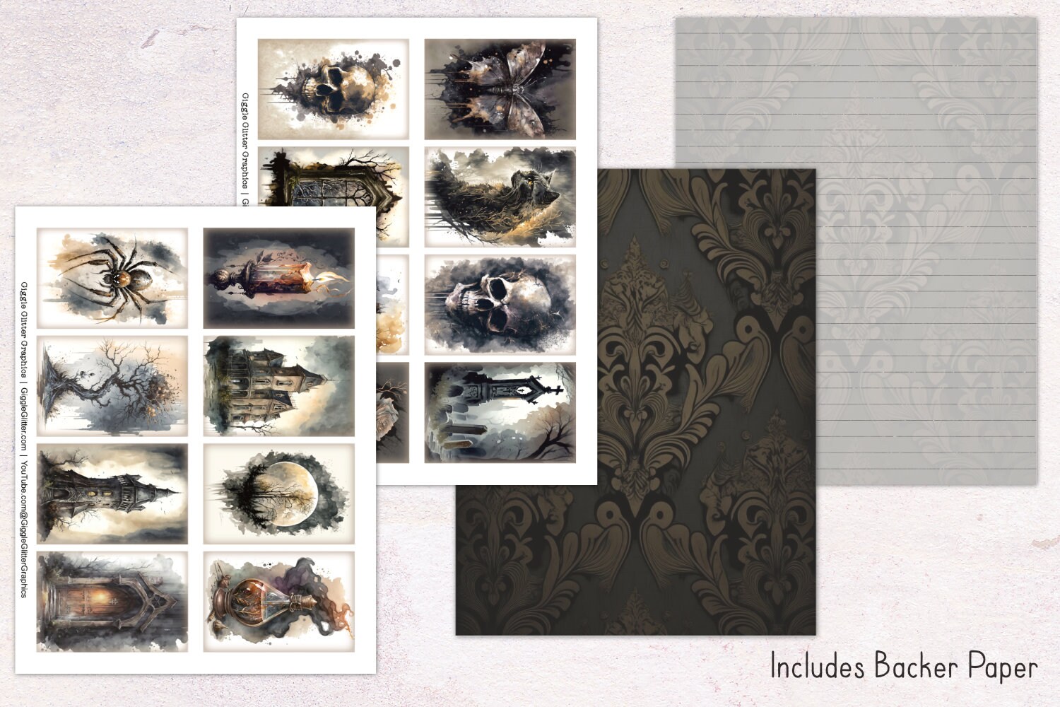 Spooky Journaling Cards for Junk Journals Halloween Junk - Etsy