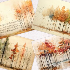 Fall Junk Journal Paper | Junk Journal Kit JPG and PDF | Printable ...