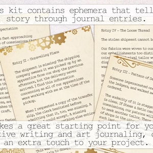 Steam & Satin Steampunk Junk Journal Kit | JPG PNG PDF Ephemera Pack ...