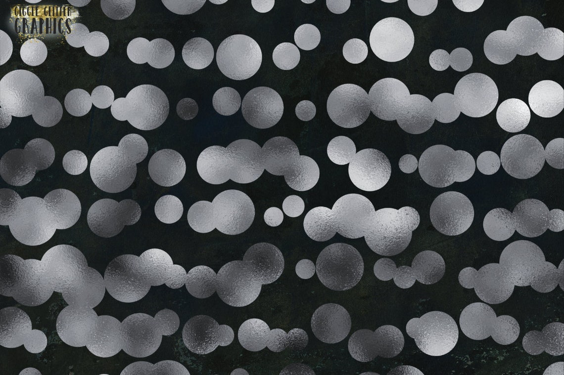 Silver Foil Confetti Overlays Clipart 20 Pngs Fits 12x12 - Etsy