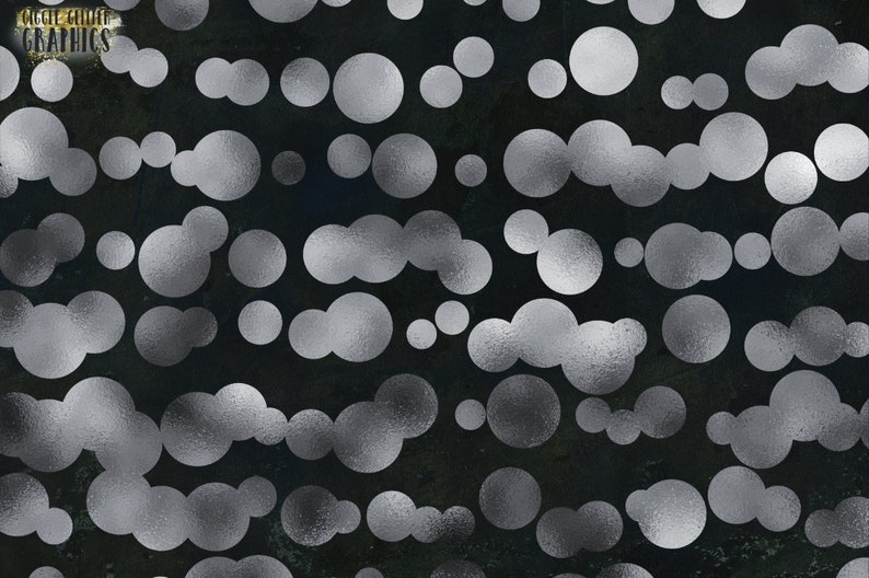 Silver Foil Confetti Overlays Clipart 20 Pngs Fits 12x12 - Etsy