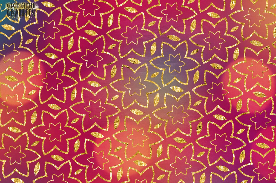 Moroccan Days Digital Papers Digital Paper Pack Printable - Etsy