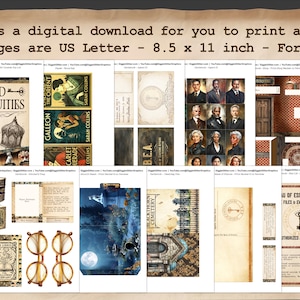 Cursed Antiquities Junk Journal Style Kit | 14 Paper Craft Projects ...