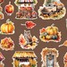 Fall Harvest Fussy Cuts Printable Sticker Sheets Junk Journal Kit JPG ...