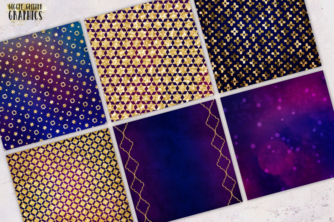 Moroccan Nights Digital Papers Digital Paper Pack - Etsy