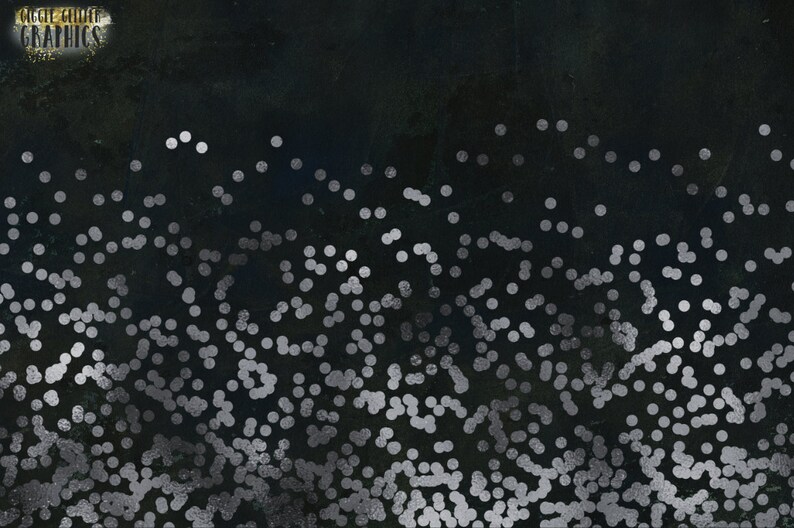 Silver Foil Confetti Overlays Clipart 20 Pngs Fits 12x12 - Etsy