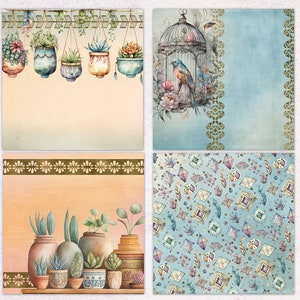 Bohemian Boho Digital Papers Digital Paper Pack Printable Scrapbook ...