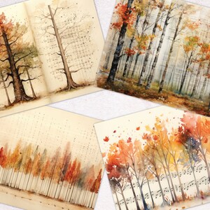 Fall Junk Journal Paper | Junk Journal Kit JPG and PDF | Printable ...