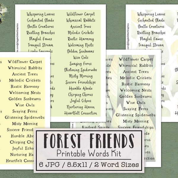 Forest Friends - Etsy
