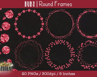 Ruby Red Clipart - Etsy