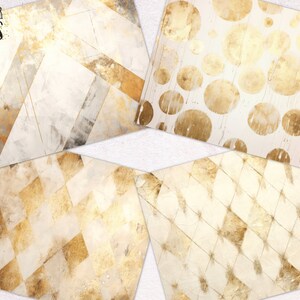 Gold Dream Junk Journal Paper | Junk Journal Kit JPG + PDF | Printable ...