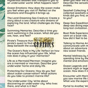 Ocean Junk Journal Prompts | Journaling and Creative Writing Kit | Junk ...