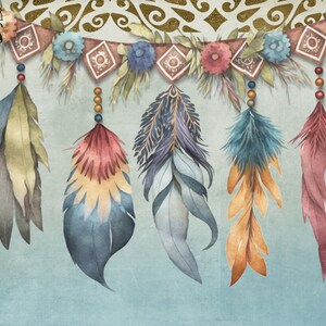 Bohemian Boho Digital Papers Digital Paper Pack Printable Scrapbook ...