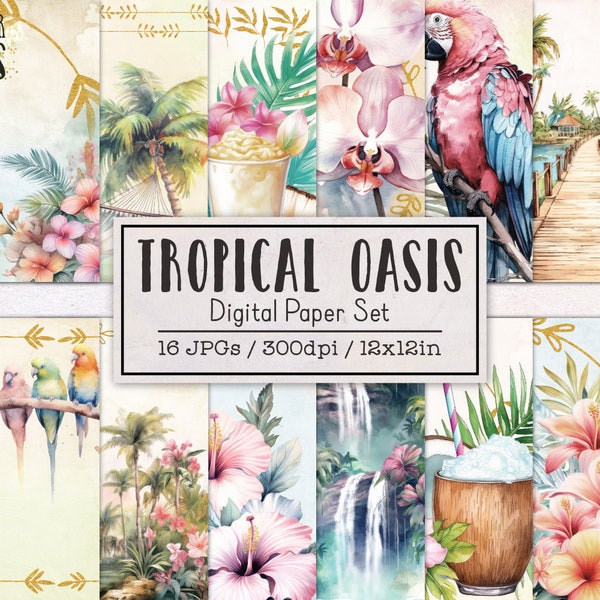 Tropical Scrapbook - Etsy